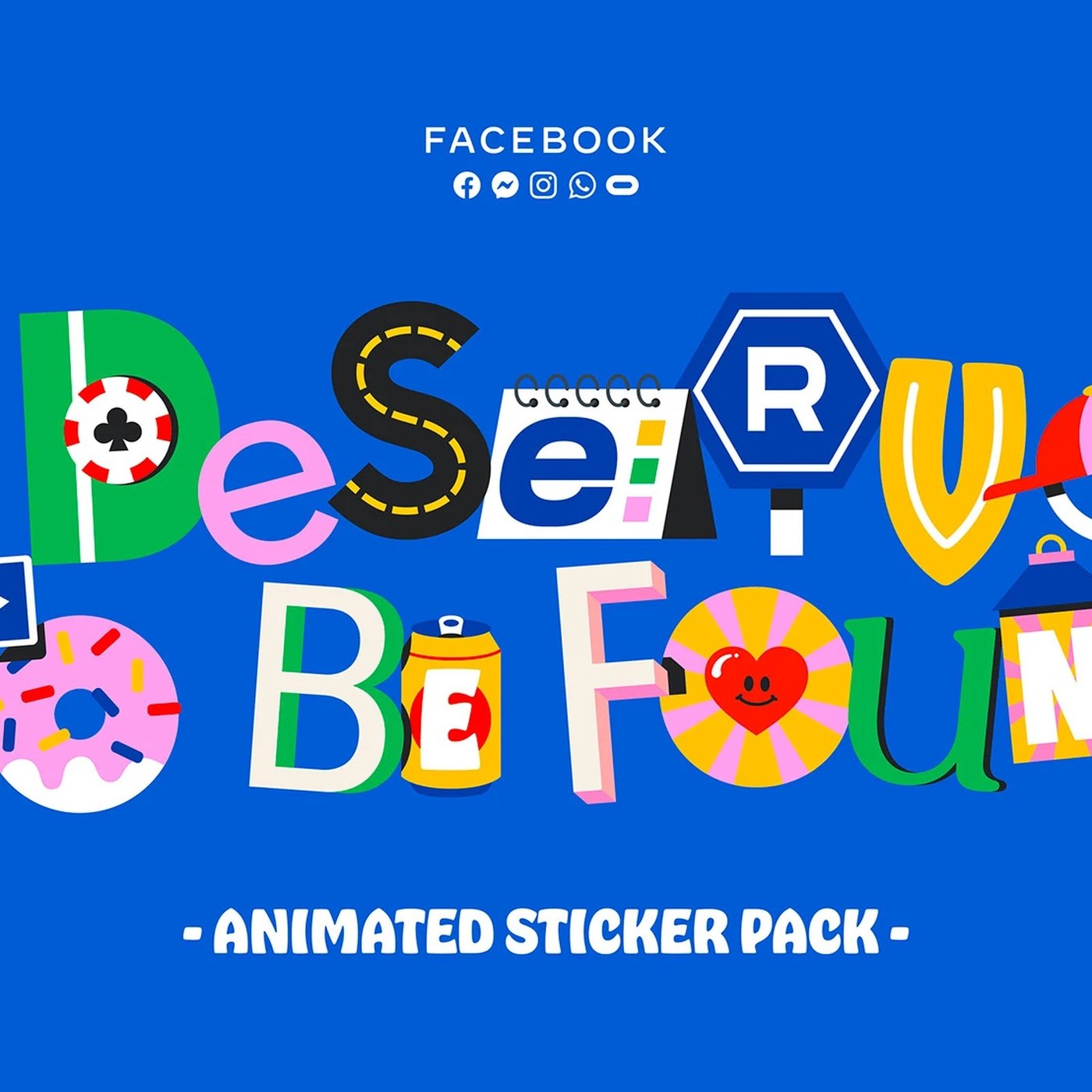 Kinetic typography animated stickers: Mat Voyce’s Facebook Commission