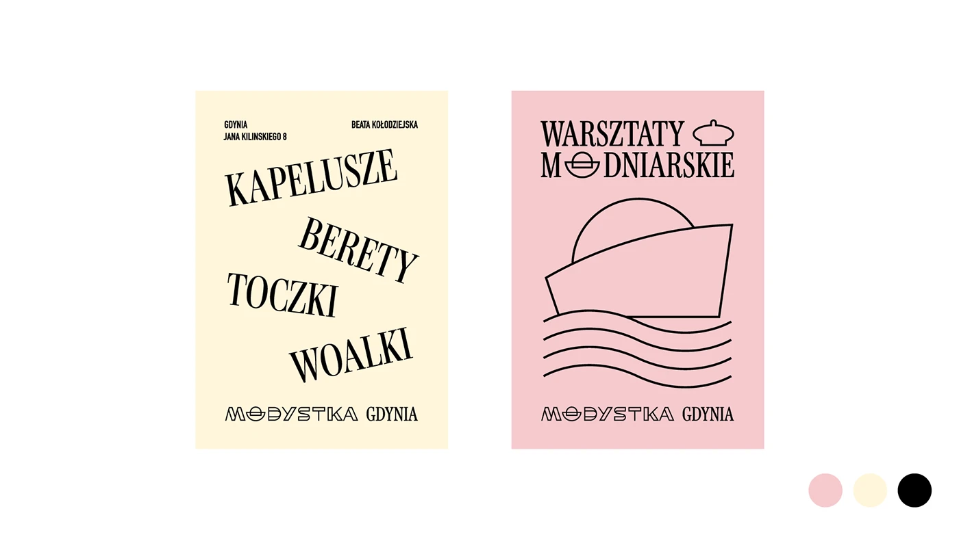 Modystka Storefront Redesign and Polish Signage Branding